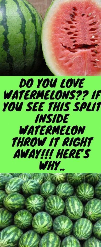 DO YOU LOVE WATERMELONS?? IF YOU SEE THIS SPLIT INSIDE WATERMELON THROW ...