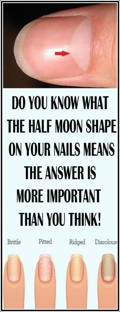 Do You Know What The Half Moon Shape On Your Nails Means The Answer Is ...