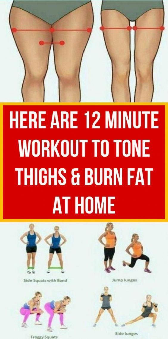 Here Are 12 Minute Workout to Tone Thighs & Burn Fat at Home